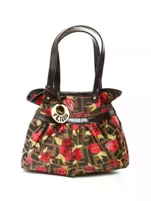 Fendi Zucca Floral-pattern Bucket Bag