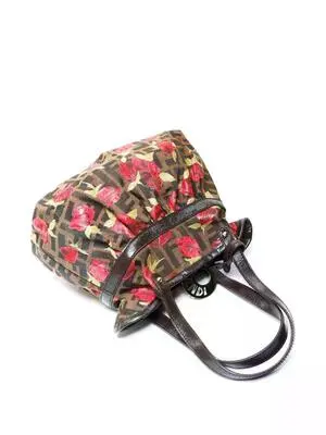 Fendi Zucca Floral-pattern Bucket Bag