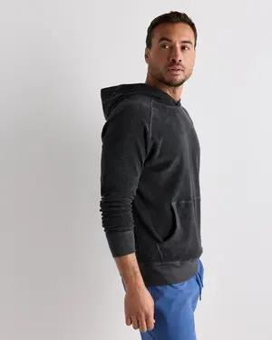 Quince Terry Towel Pullover Hoodie - Charcoal