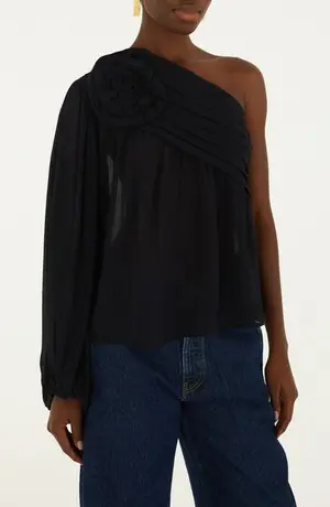 Farm Rio Rose One-shoulder Top