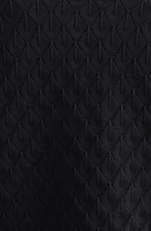 Lela Rose Diamond Pointelle Bolero - Black