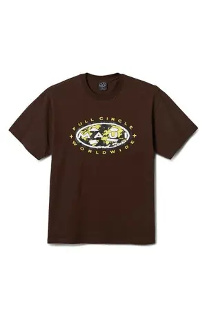 MAUI & SONS Full Circle Cotton Graphic T-shirt - Brown