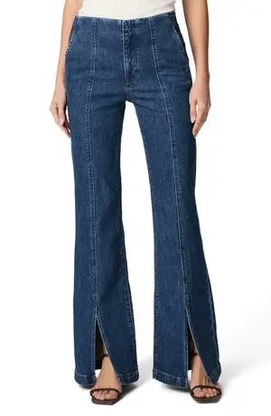 Paige Sofia Front Slit Flare Jeans