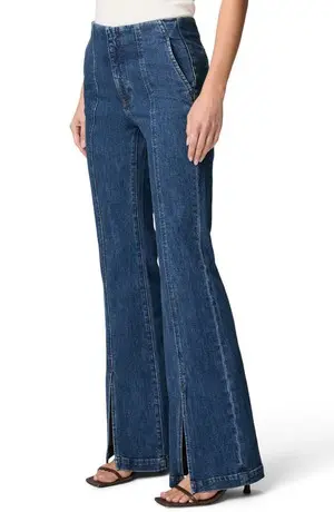 Paige Sofia Front Slit Flare Jeans