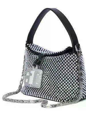 Gcds Mini Mega Comma Shoulder Bag - Silver