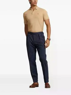 Polo Ralph Lauren Short Sleeve Polo Shirt With Embroidered Logo - Neutrals