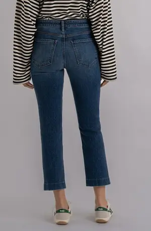 Kut From The Kloth Reese Crop Slim Straight Leg Jeans