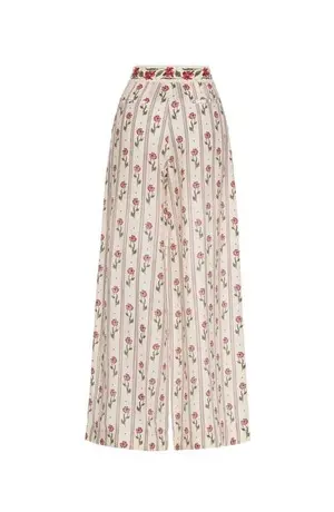 Agua Bendita Tota Quebrada Linen Trousers - Multi