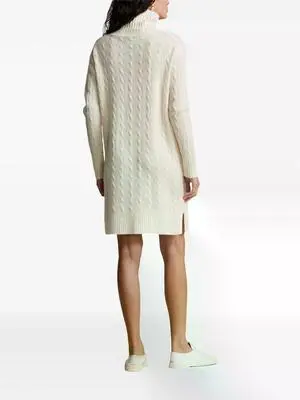 Polo Ralph Lauren Cable Knit Roll Neck Mini Dress