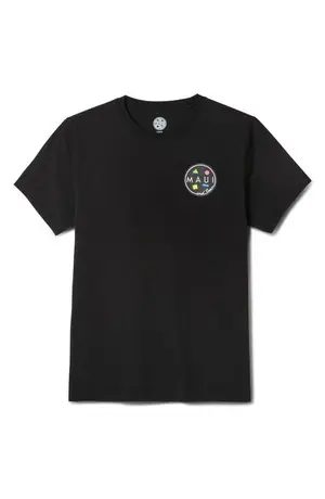MAUI & SONS Arnold Sharkley Graphic T-shirt - Black