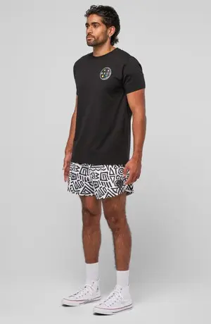 MAUI & SONS Arnold Sharkley Graphic T-shirt - Black