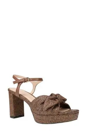 Pelle Moda Penni Ankle Strap Platform Sandal - Chocolate
