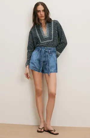 Veronica Beard Cyra Cotton Blend Top