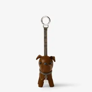 Fendi Dog-shaped Bag Charm - Brown