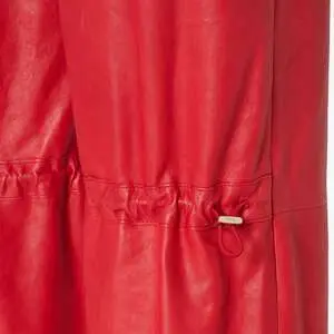 Fendi High-waisted Nappa Leather Trousers