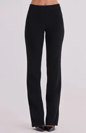 House Of Cb Chiara Straight-leg Crepe Trousers - Black