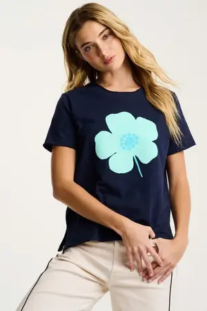 Lisa Todd Posy Posse Tee - Navy