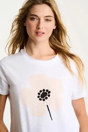 Lisa Todd Posy Posse Tee - White