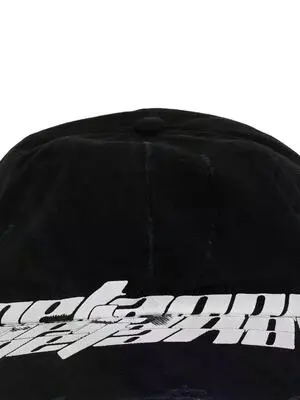 RRR123 Text-print Baseball Cap - Black