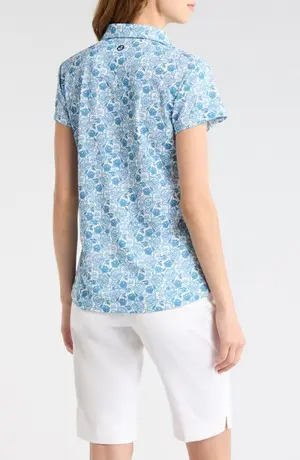 SWANNIES Melissa Print Golf Polo