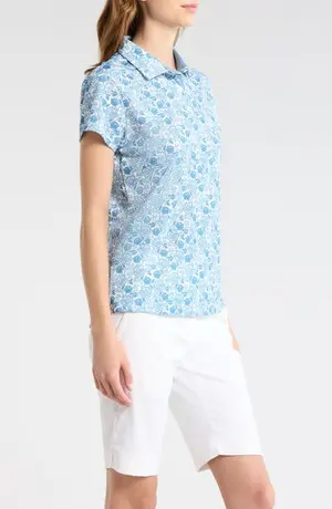 SWANNIES Melissa Print Golf Polo