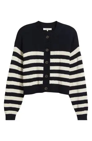 FRAME The Variation Stripe Cotton Cardigan