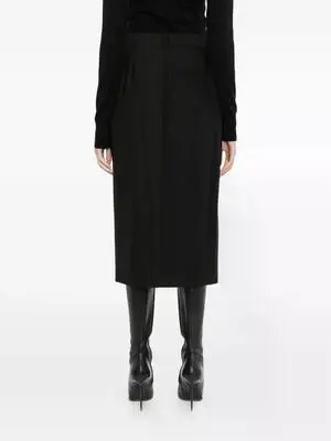 LESS Wool Midi Skirt