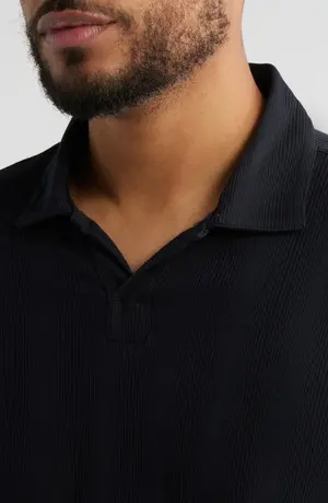 Robert Barakett Portmao Johnny Collar Polo - Black