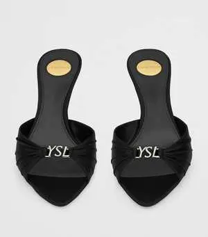 Saint Laurent Satin Jerry Heeled Mules 60