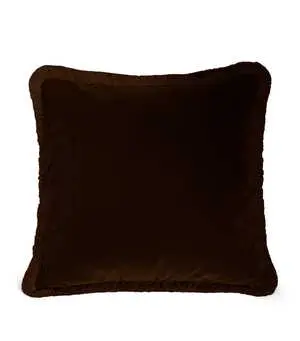 SOHO HOME Velvet Margeaux Cushion - Brown
