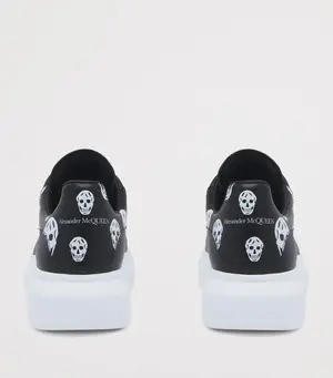 Alexander McQueen Leather Skull-print Oversized Sneakers - Black