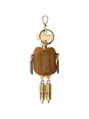 Prada Robot Re-nylon Keychain Charm - Gold