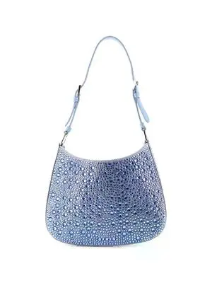 Prada Cleo Shoulder Bag Crystal Embellished Satin