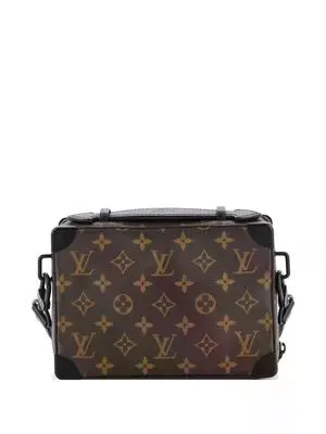 LOUIS VUITTON Handle Soft Trunk Bag Macassar Monogram Canvas