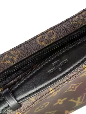 LOUIS VUITTON Handle Soft Trunk Bag Macassar Monogram Canvas
