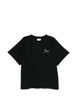 Rhude Reglan-shoulder T-shirt - Black