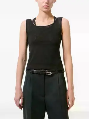 Our Legacy Lace Trim Tank Top - Black