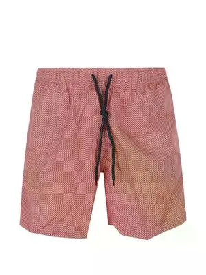 DRUMOHR Patterned Swim Shorts Red