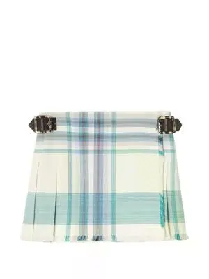 Burberry Check Viscose Blend Mini Kilt