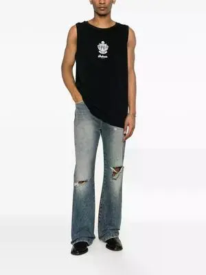 Balmain Logo-embroidered Tank Top