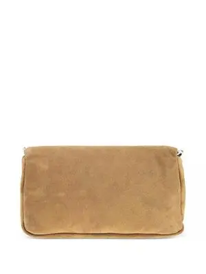 Rick Owens Temple Big Pillow Griffin Metal-plaque Clutch - Brown