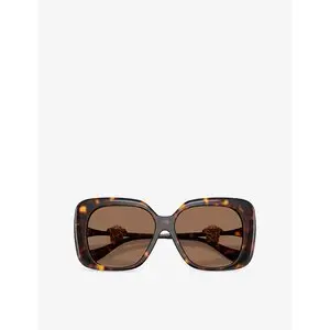Versace Ve4499u Square-frame Sunglasses - Brown