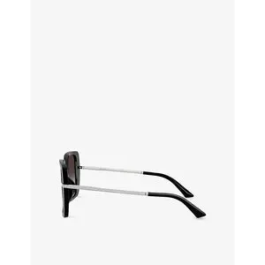 JIMMY CHOO Square-frame Acetate Sunglasses - Black