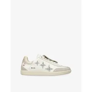 DUKE + DEXTER Plus Duke Doodle Leather Trainers - White/comb