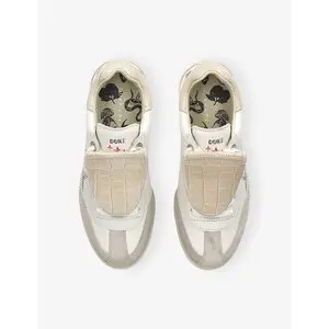 DUKE + DEXTER Plus Duke Doodle Leather Trainers - White/comb