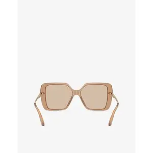 JIMMY CHOO Jc5048ju Square-frame Acetate Sunglasses - Brown