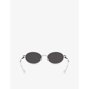 SWAROVSKI Sk7033 Oval-frame Metal Sunglasses - Silver