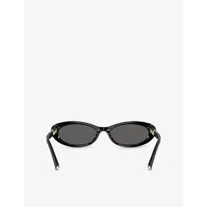 Tiffany & Co. Oval-frame Acetate Sunglasses - Black