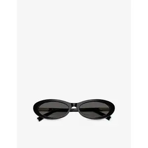 Tiffany & Co. Oval-frame Acetate Sunglasses - Black
