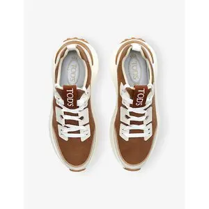 TOD'S Sportiva 81l Stretch-knit Trainers - Camel/comb